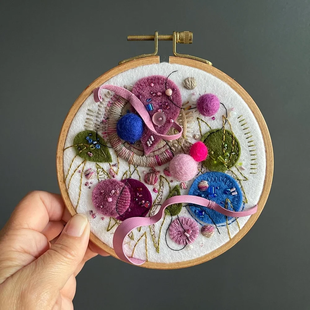 Abstract Embroidery Art — Angie Hall Anderson