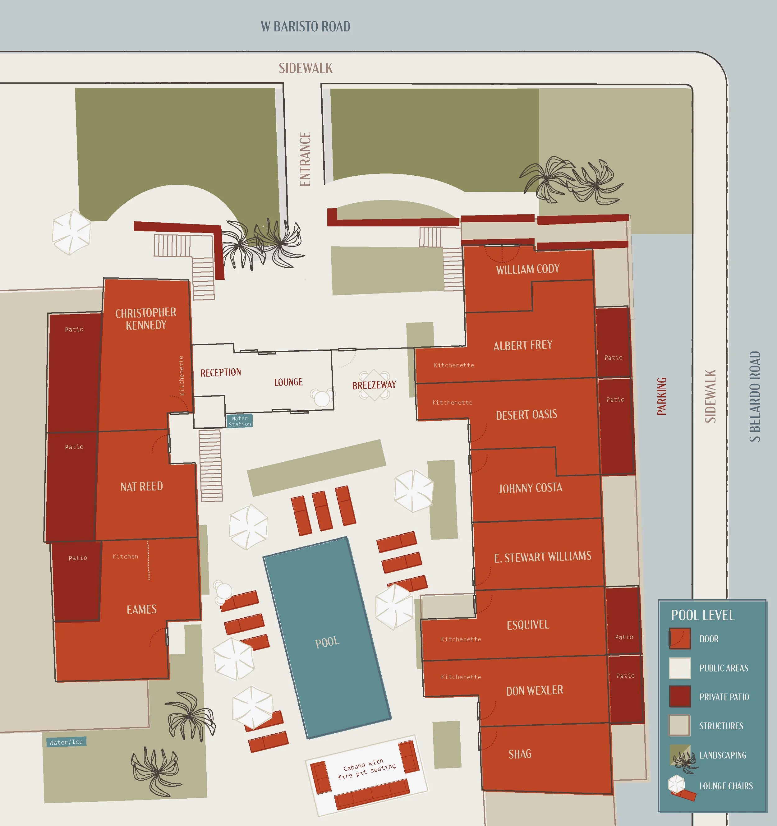 Property Map — Del Marcos Hotel