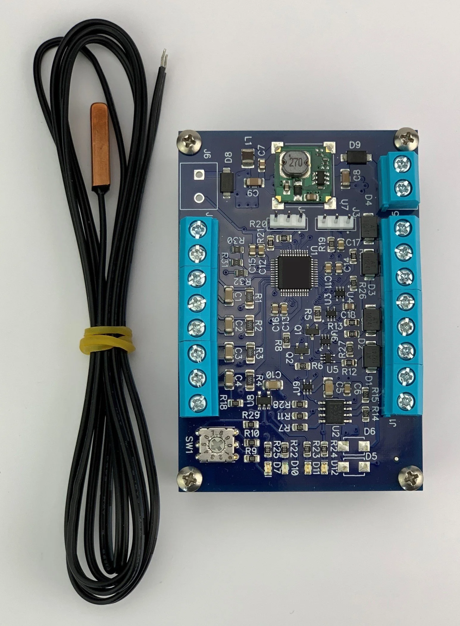 Temperature measurement dust-tight waterproof circuit board assemblies ...