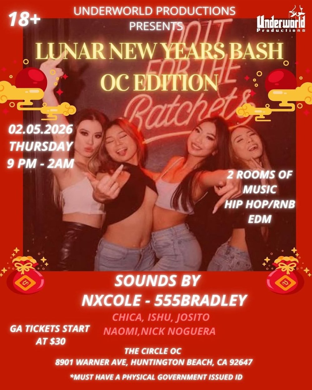 LUNAR NEW YEARS BASH 2026 — The Circle OC