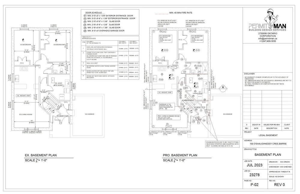 Legal Basement Permit — Summit-X: Building, Permit and Engineering Design