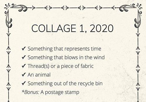 The First 10 weekly collage assignments — Margarete Miller - Collage art