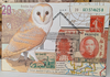 Currency themed postcard exchange — Margarete Miller - Collage art