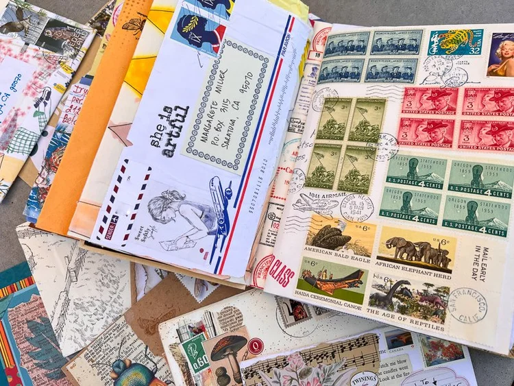 A new mail art junk journal — Margarete Miller - Collage art