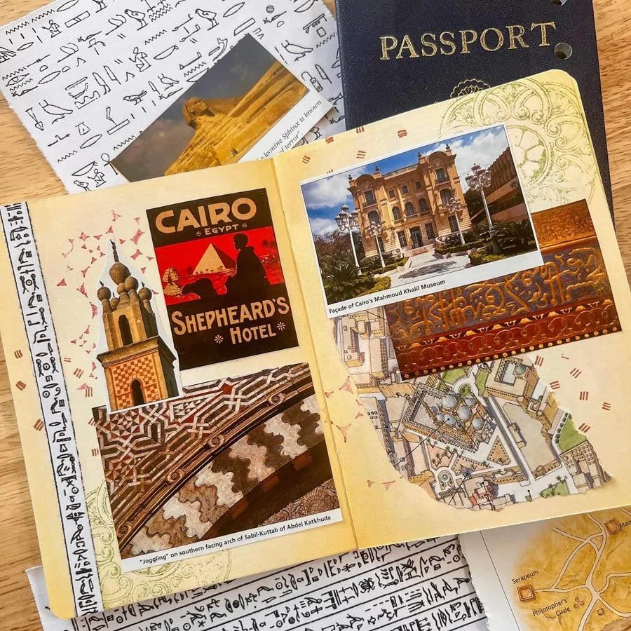 How to scrapbook a passport — Margarete Miller - Collage art
