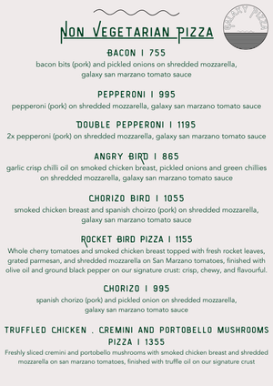 Menu — Galaxy Pizza