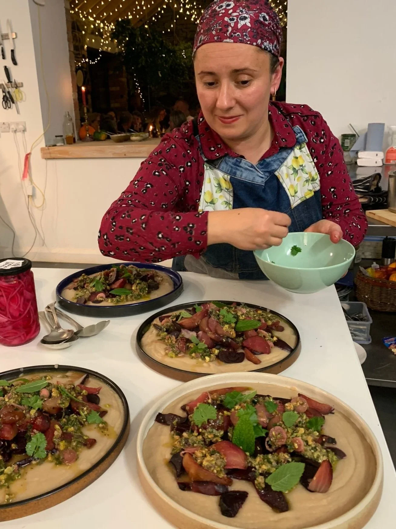 Roasted Beets with White Bean Mash & Salsa Rustica — Laurelbank Farm