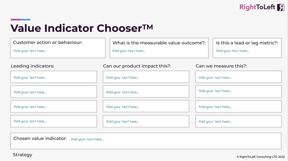 How to use the Value Indicator Chooser — RightToLeft Consulting