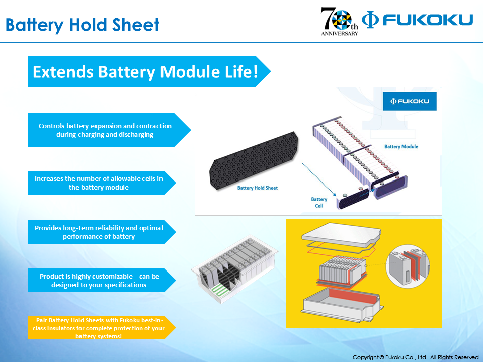 Battery Hold Sheets — Fukoku America, Inc.