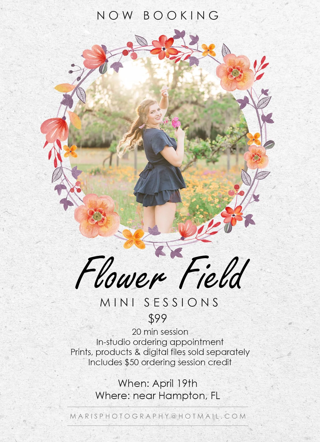 Flower field mini sessions 2020 {Jacksonville and St. Augustine ...