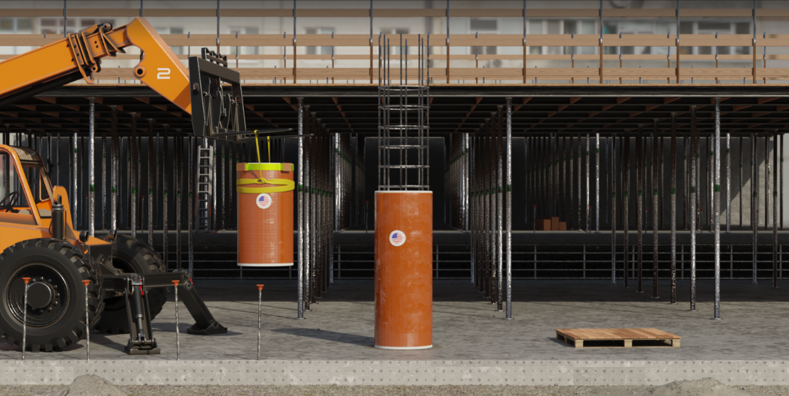 Column Installation — Pikus 3D