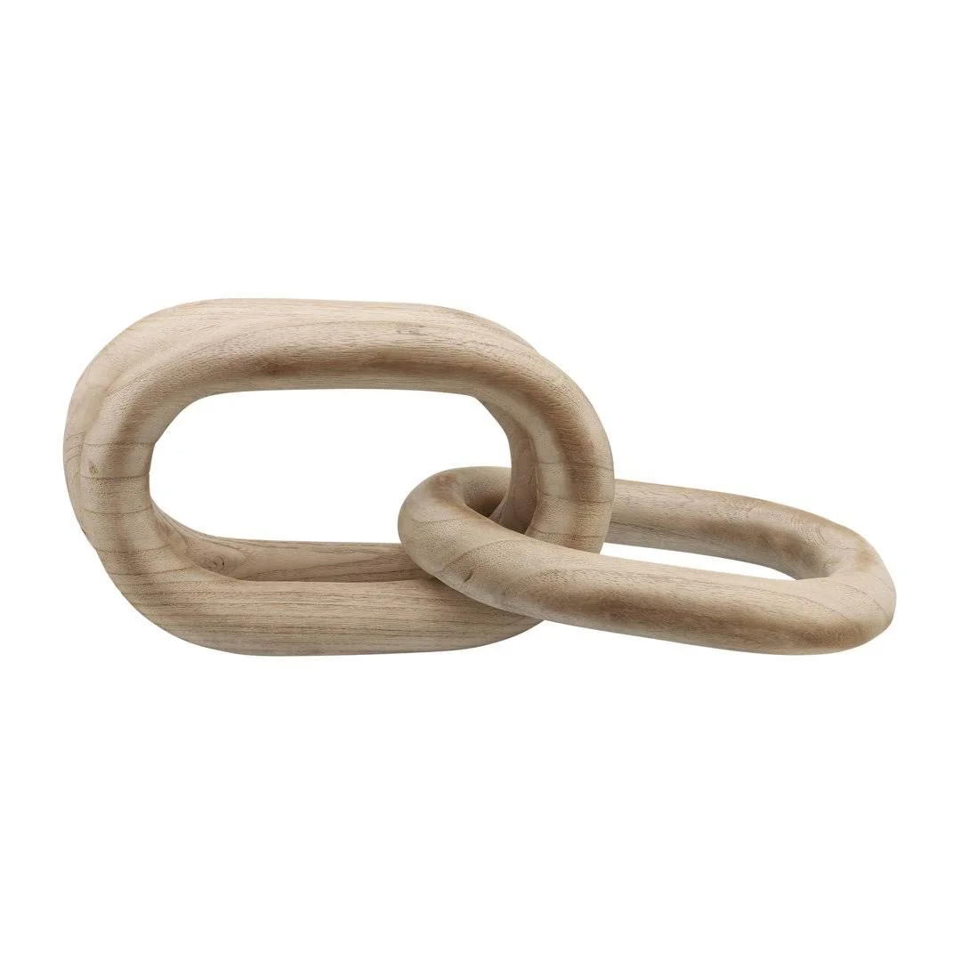 Wooden Chain Link Decor Object — Viva Carpets & Home