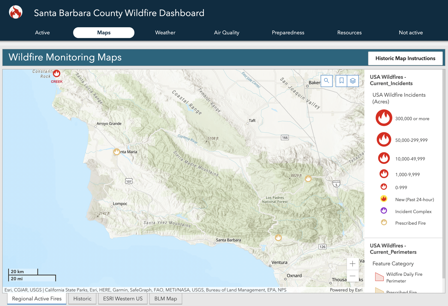 County Wildfire Incident Dashboard — Wildfire Resilience Collaborative ...