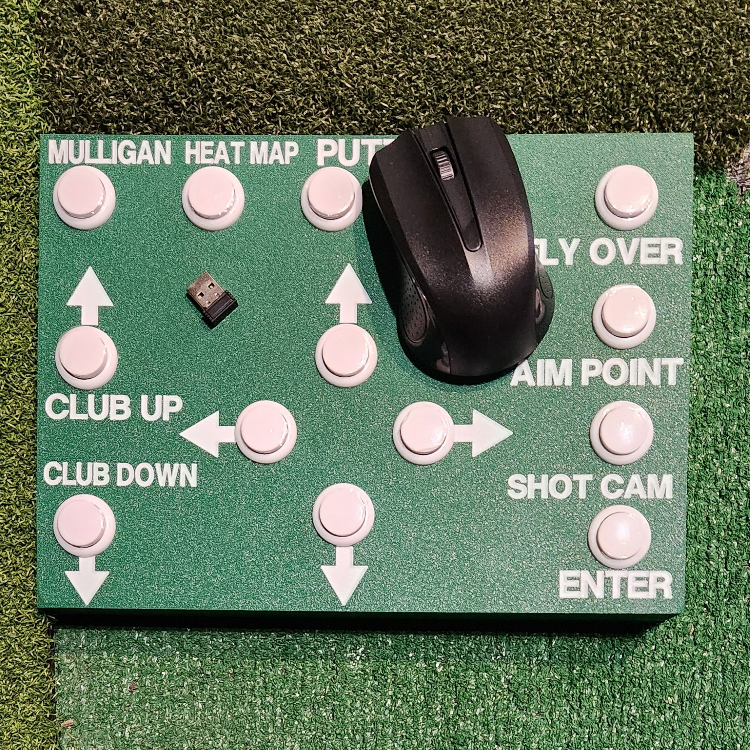 Golf simulator control box