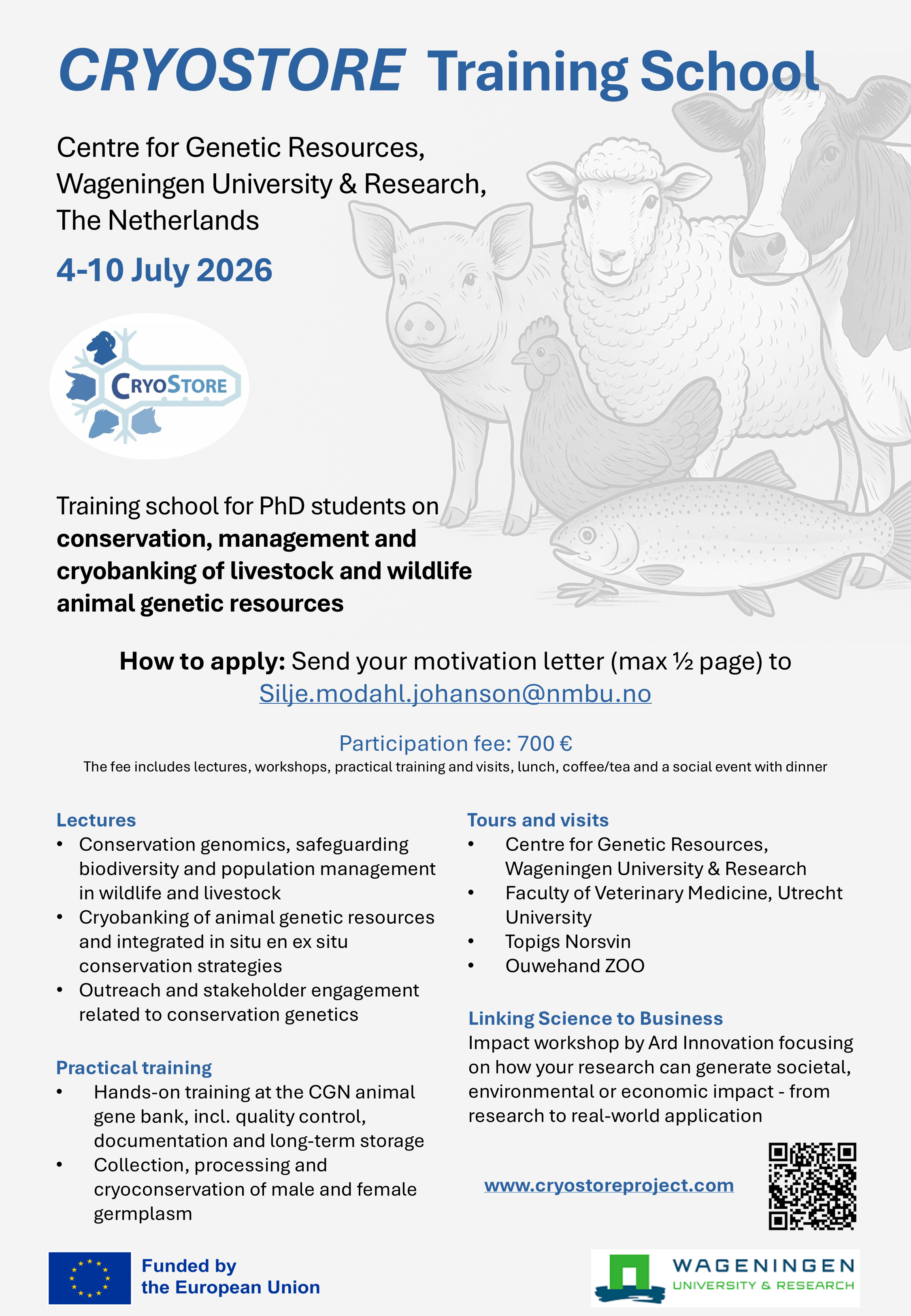 Join the Third CryoStore Training School — CryoStore Project