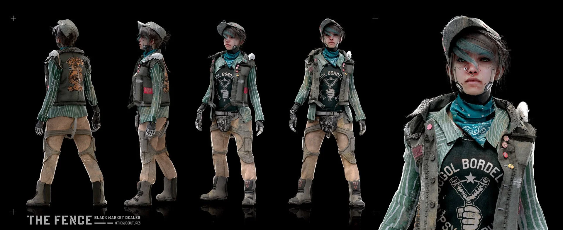 Character Concept Art for Sci-Fi Projects