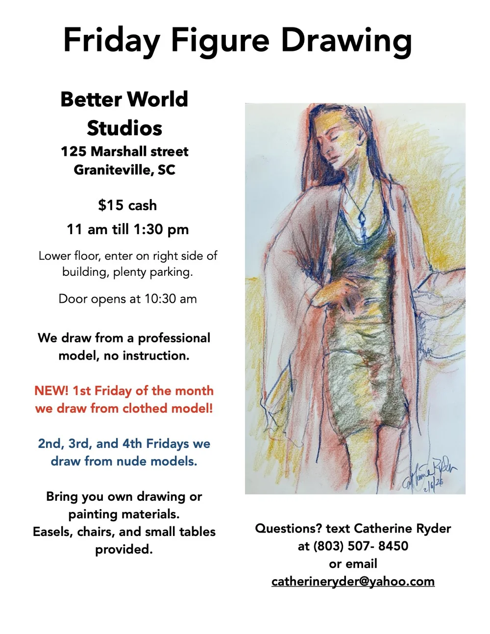 Friday Figure Drawing — Better World Studios