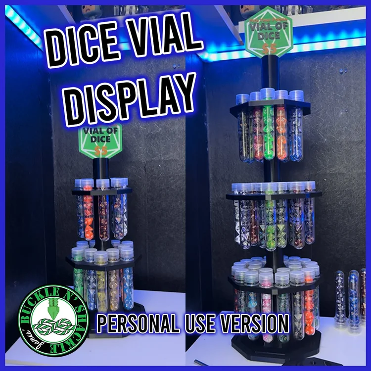 New Release! Dice Vial Modular Display — Buckle N' Shackle