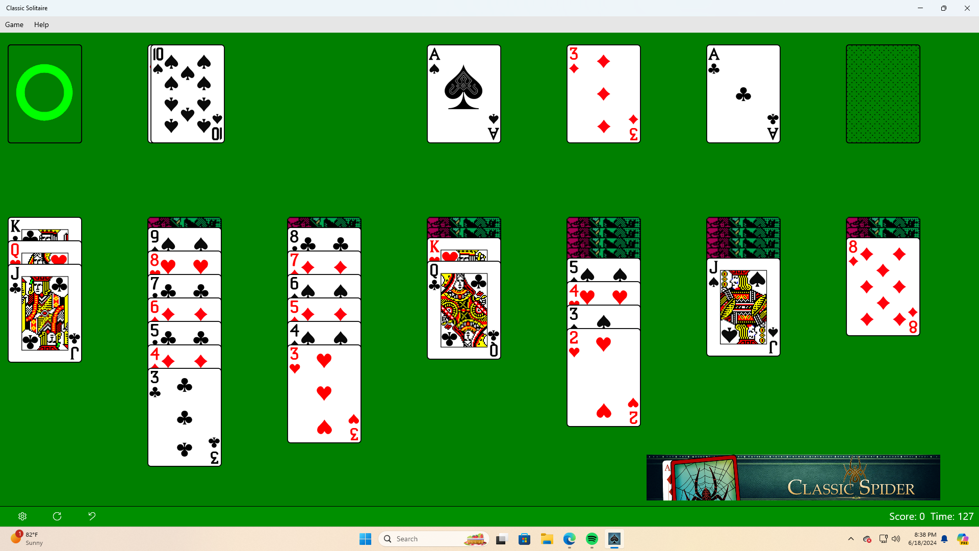 Classic Solitaire: Deceptive Edutainment — accordion sprout