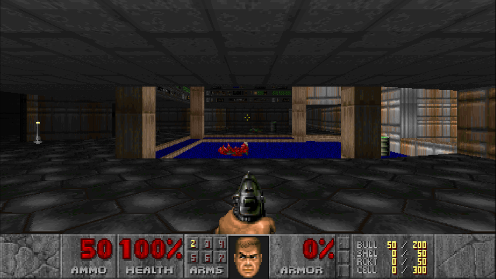 DOOM: E1M1 — accordion sprout