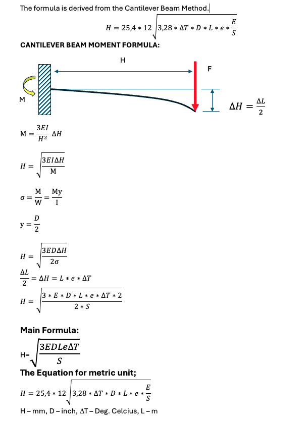 Expansion Loop Design and Calculation — Piping Stress