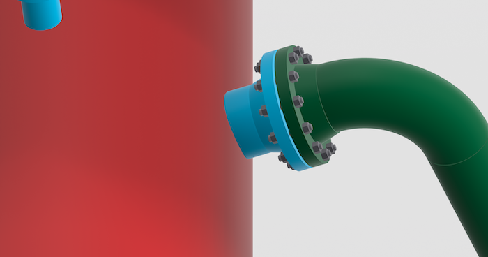 Shell to Piping Conjuction — Piping Stress