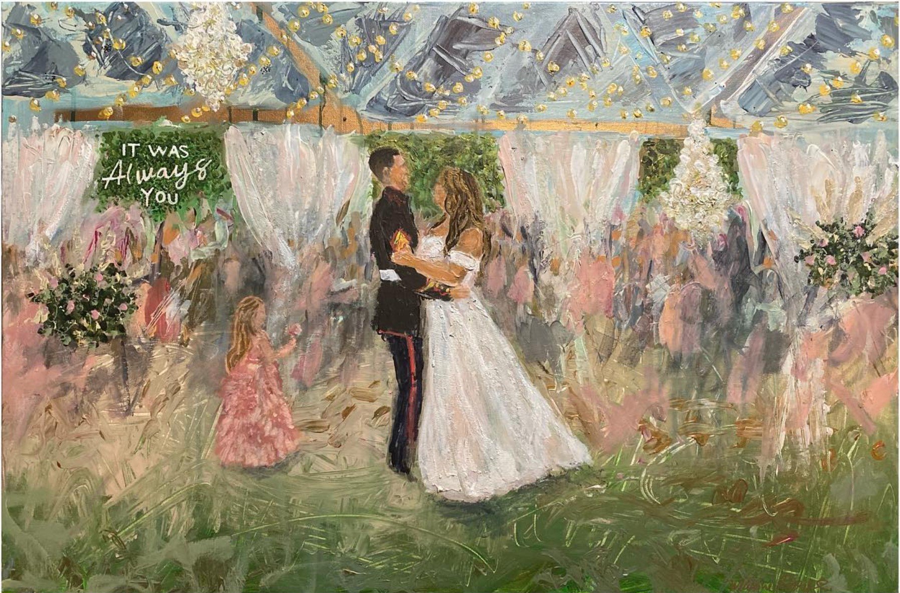 Live Abstract Wedding Portraits — Brides of 30A