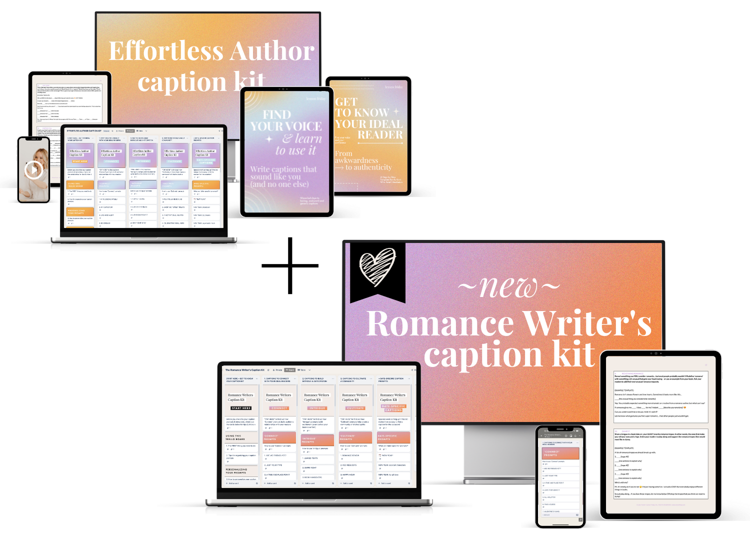 Caption Kits for authors — Lemon Friday