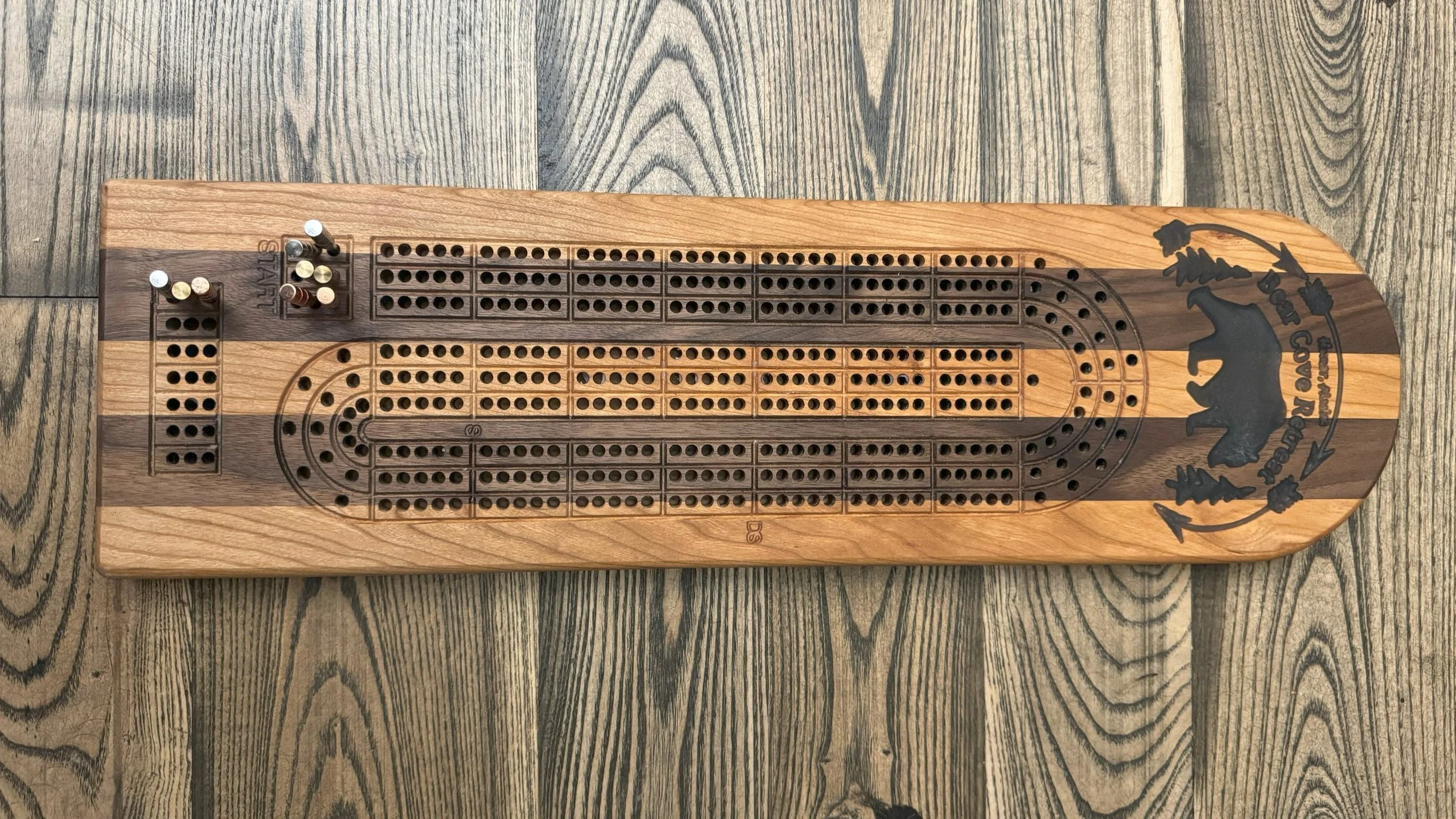 Coastal Cribbage Board — Bear Cove Retreat