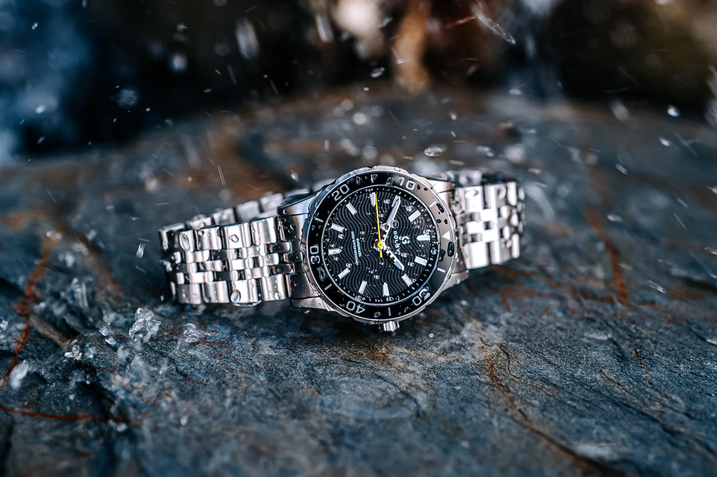 White & Teal Aquareef Dual Timer Watch — Golby Watches and Straps