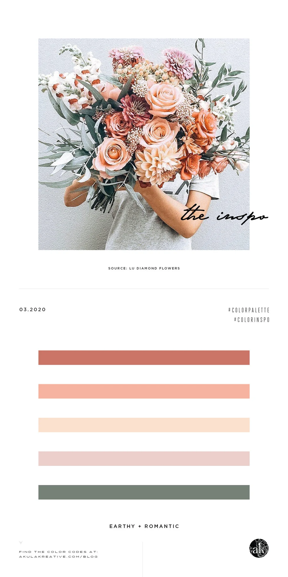 a rust-and-peach-bouquet-inspired color palette — AKULA | artful ...