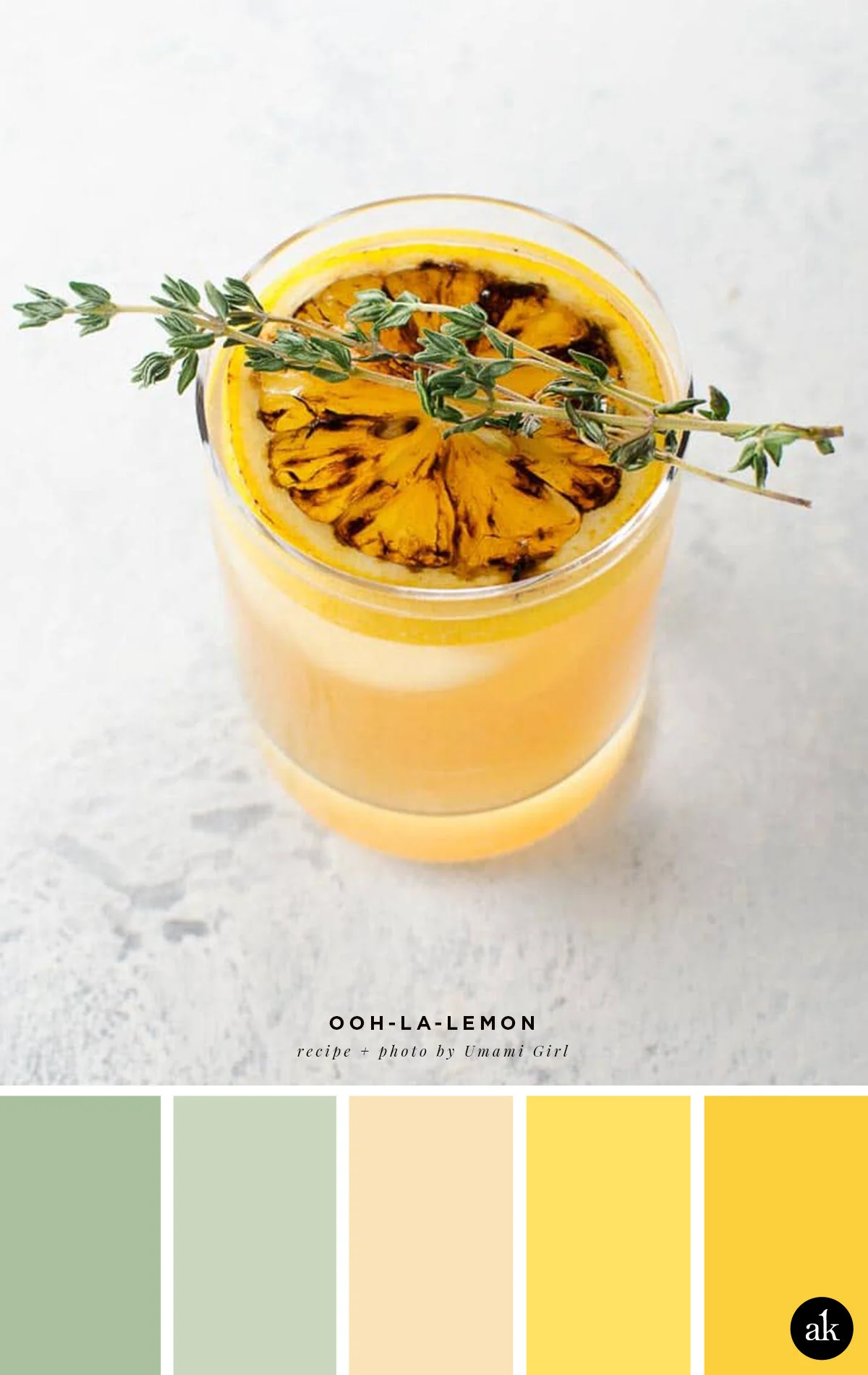a lemon-cocktail-inspired color palette — AKULA | artful identities for ...