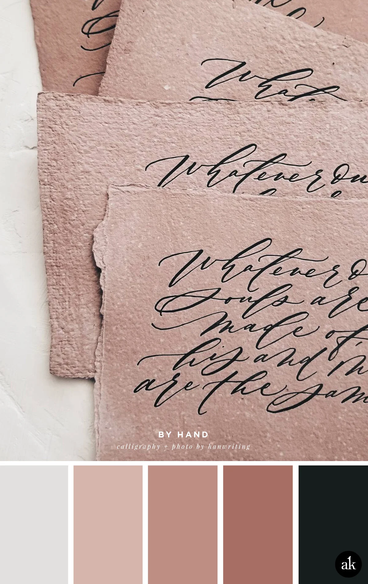 a calligraphy-inspired color palette — AKULA | story-driven brands and ...