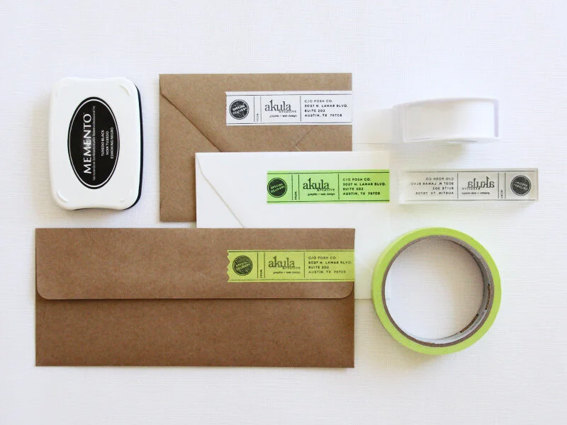 DIY custom address label tape — AKULA | artful identities for the ...