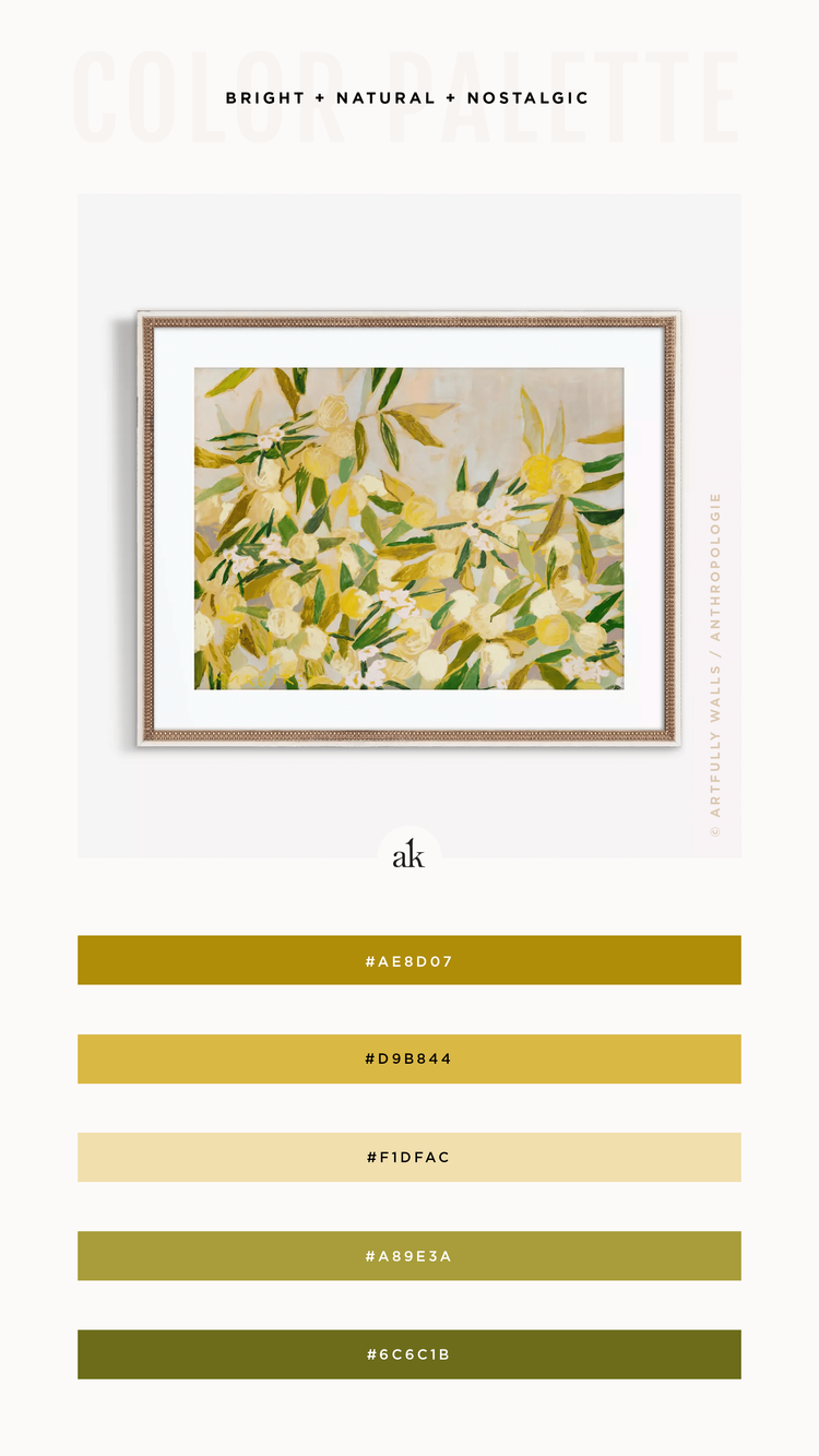 Butter Yellow Color Palette Inspiration | Akula Kreative
