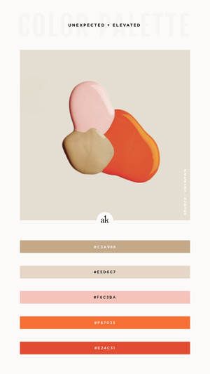 A Neutral Color Palette With a Pop of Color | Akula Kreative
