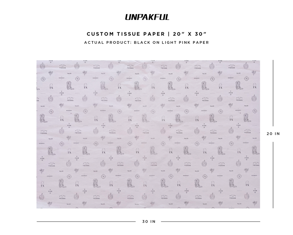 An Honest Review of Unpakful Custom Tissue Paper, Gold Foil Stickers ...