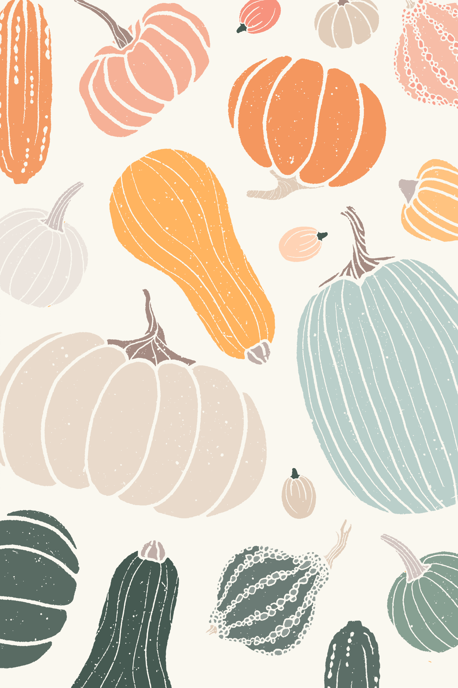 a pastel-rainbow-pumpkin-inspired color palette | Akula Kreative