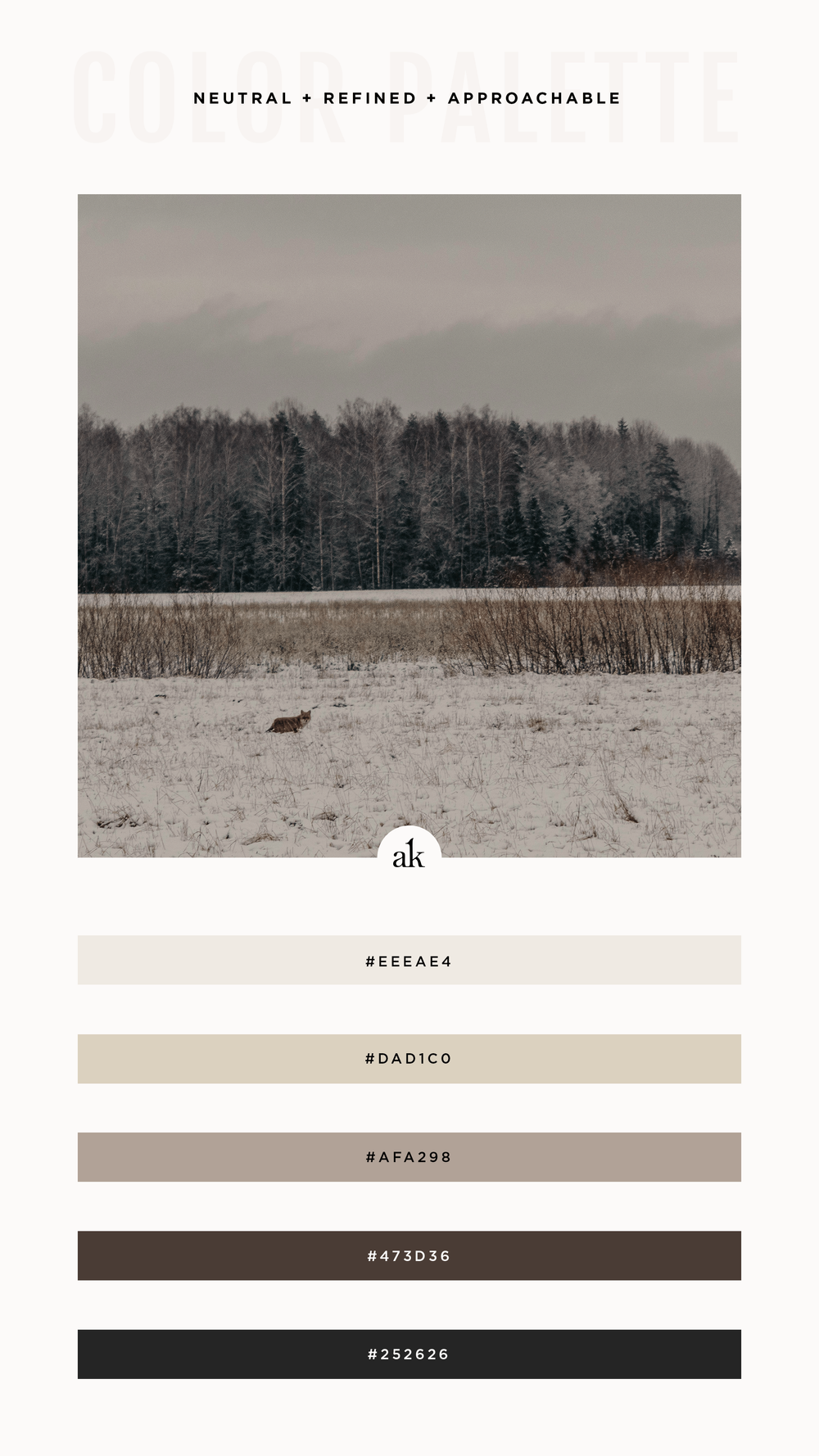 An Elegant and Neutral Color Palette | Akula Kreative