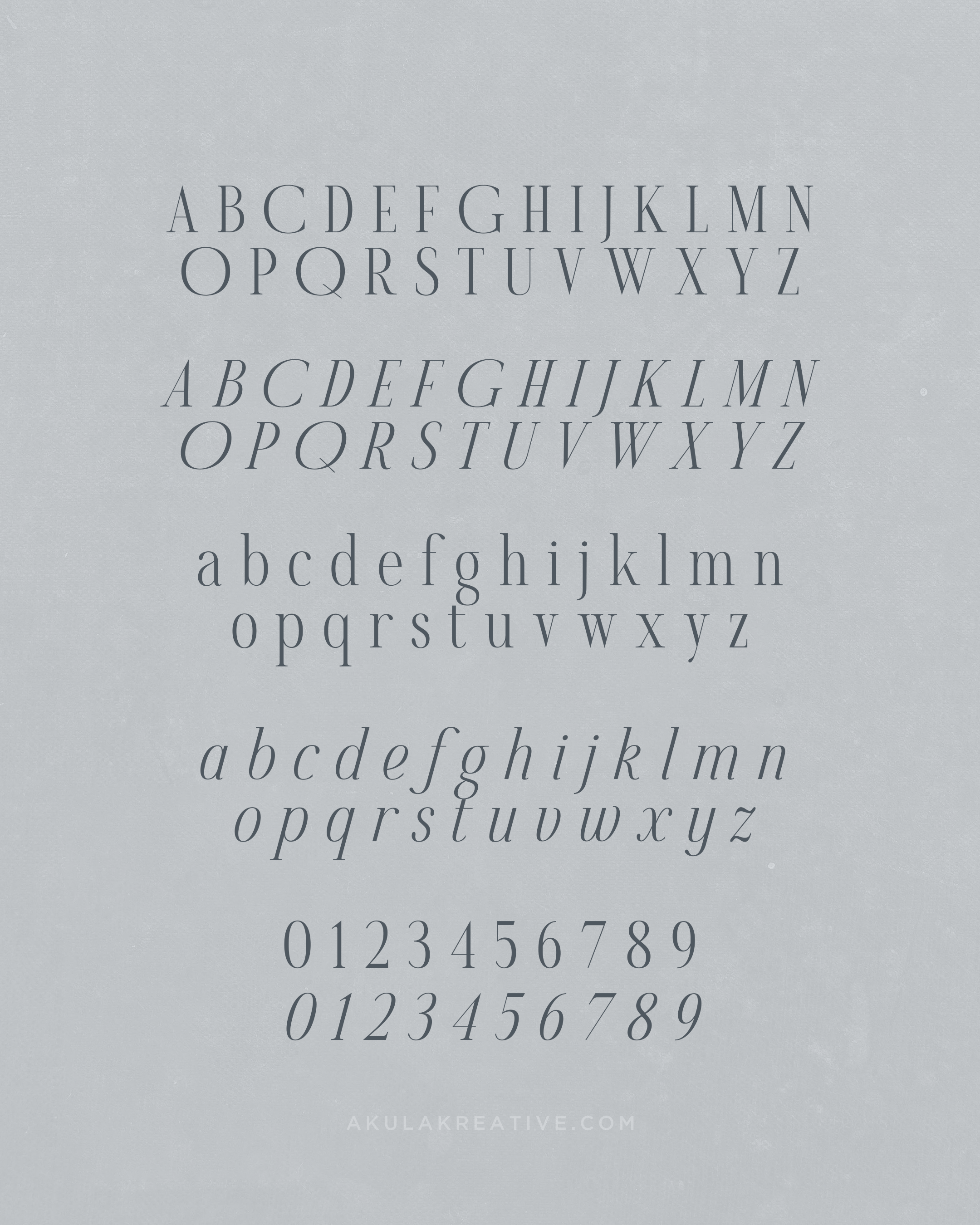 Fifty Fifty :: a Modern, Editorial Serif font | Akula Kreative