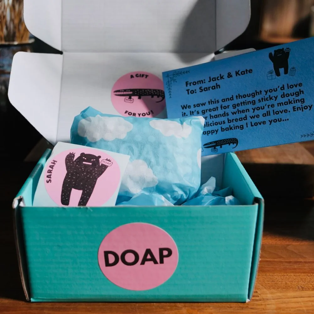 DOAP™, the Original Dough-Soap for bakers. 100% silicone. Cleans sticky ...