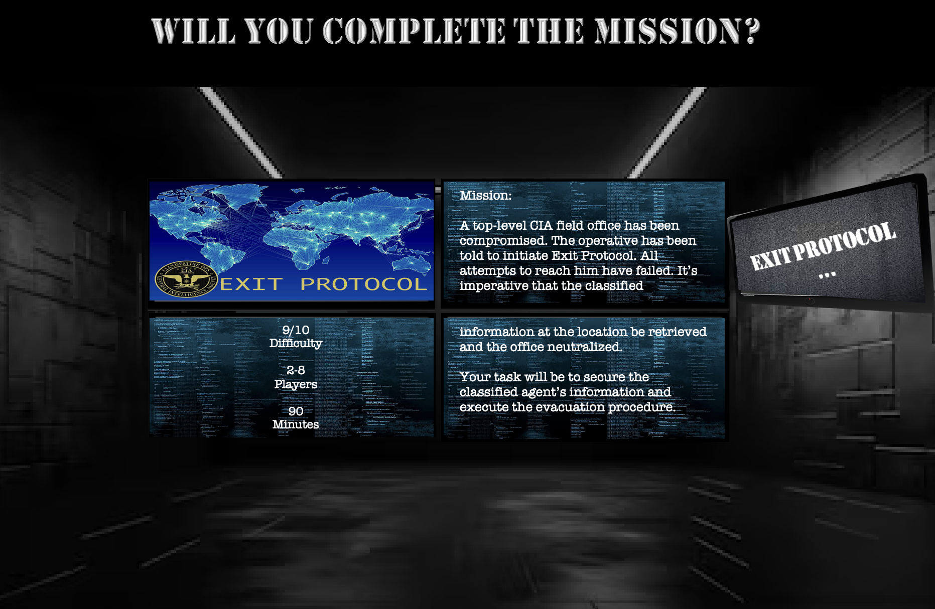 Exit Protocol Escape Rooms — RADICAL ESCAPE ROOMS