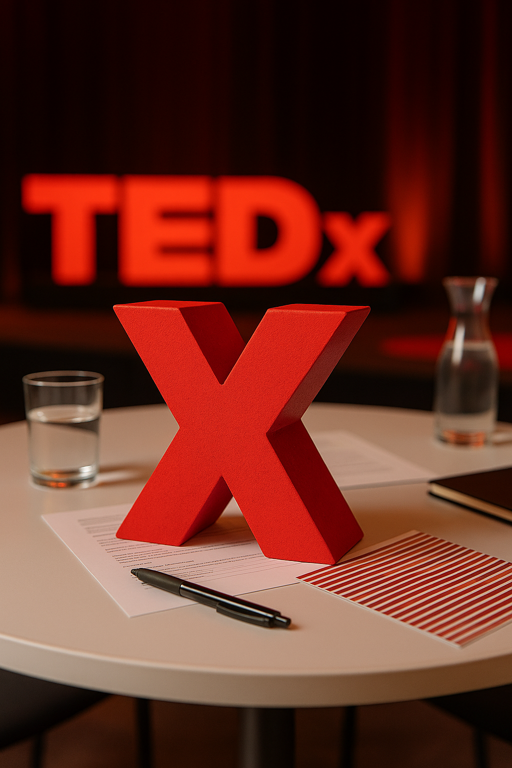 Custom TEDx Letter Signs — 3D SignSmith