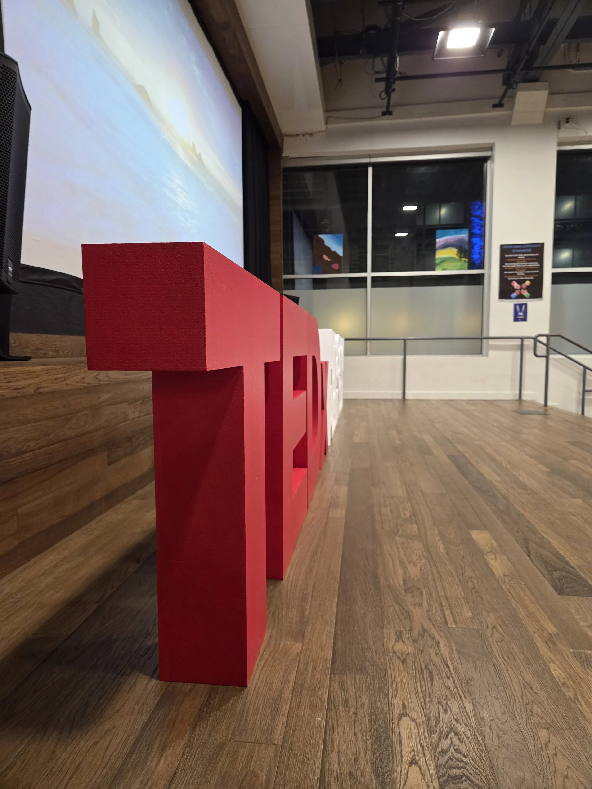 Custom TEDx Letter Signs — 3D SignSmith