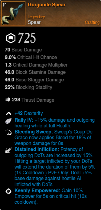 5% Spear — New World Builds, Season 7 Builds , Guides & Info