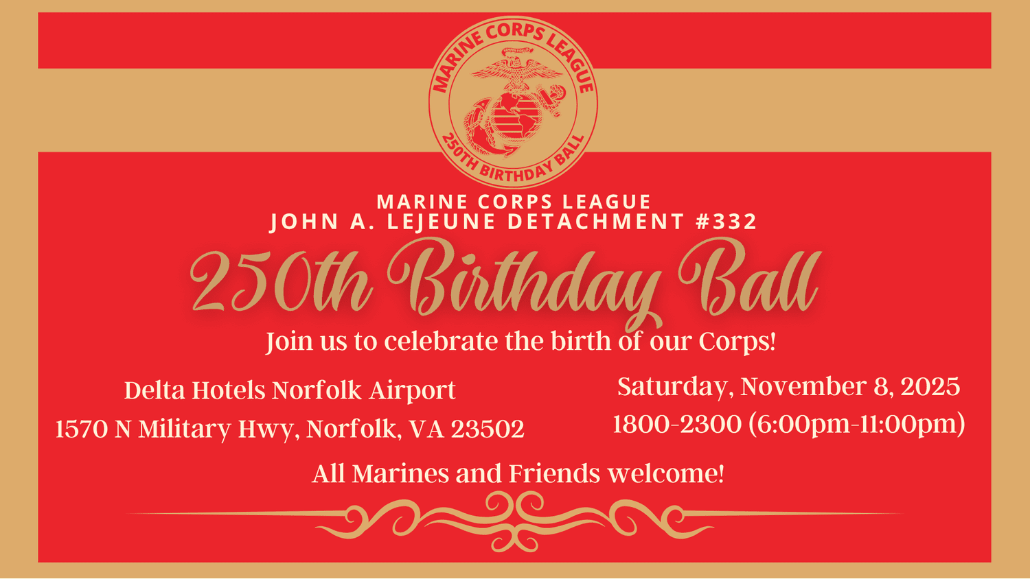 Calendar — John A Lejeune Detachment 332 Marine Corps League