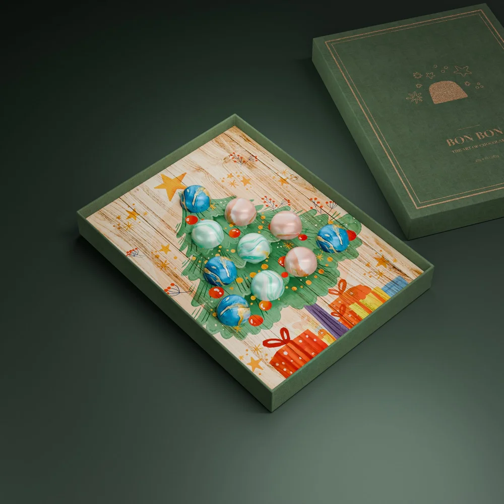 Christmas theme bon bon packaging — Neu Dynamic