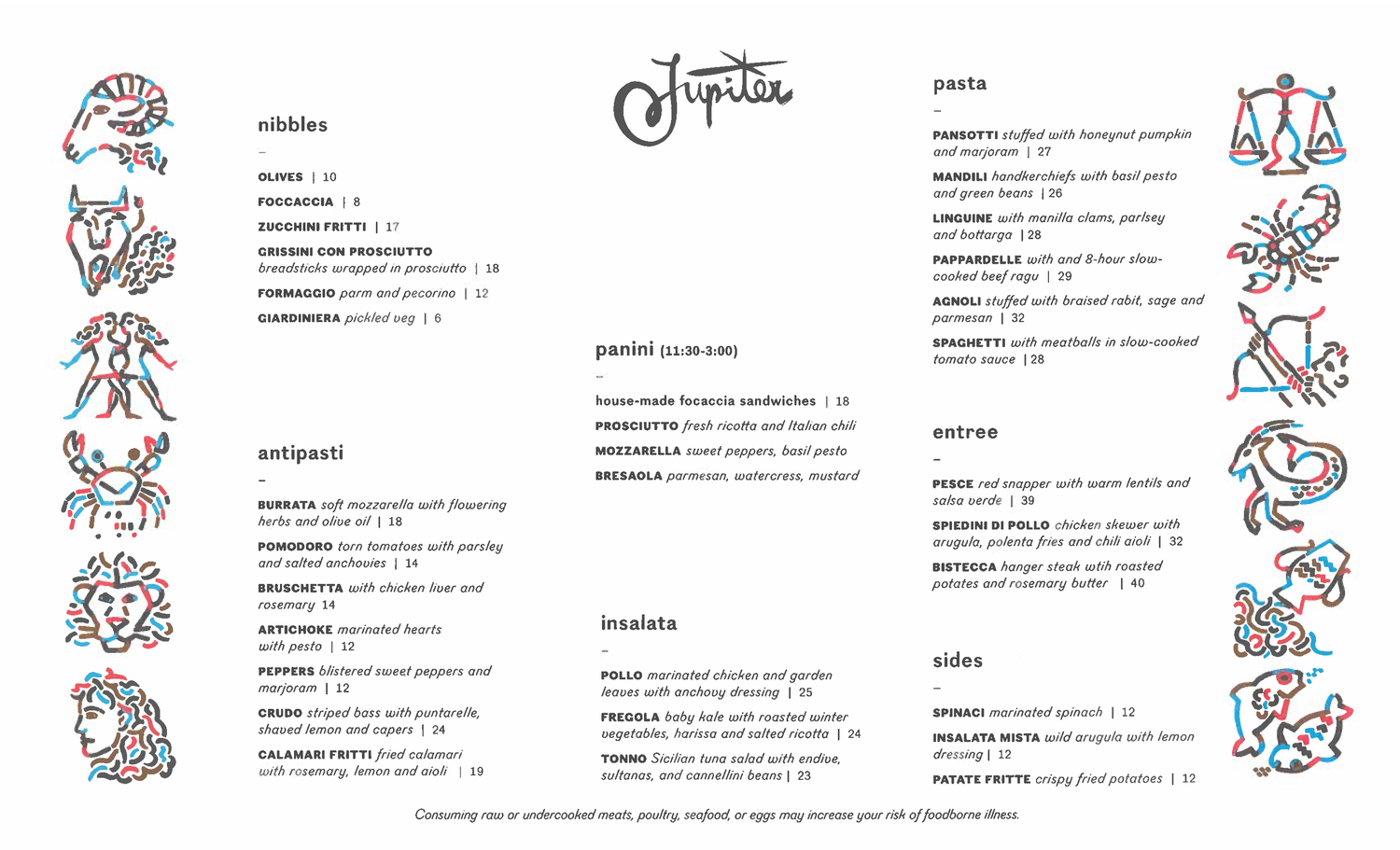 Menu — Jupiter