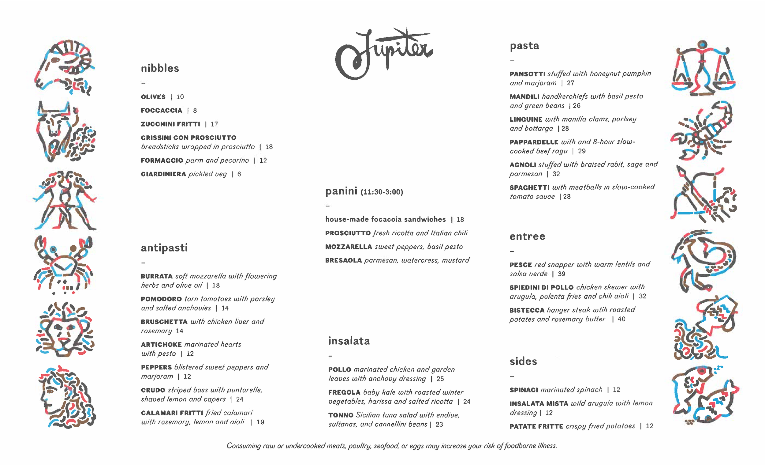 Menu — Jupiter