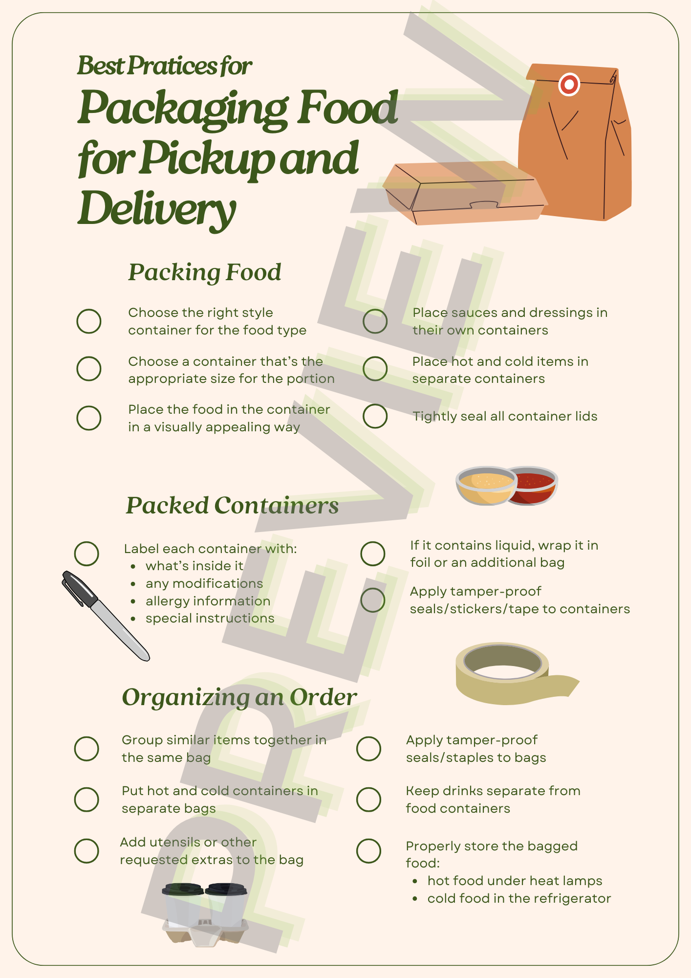 Packaging Takeout Orders — Axonify Content Marketplace